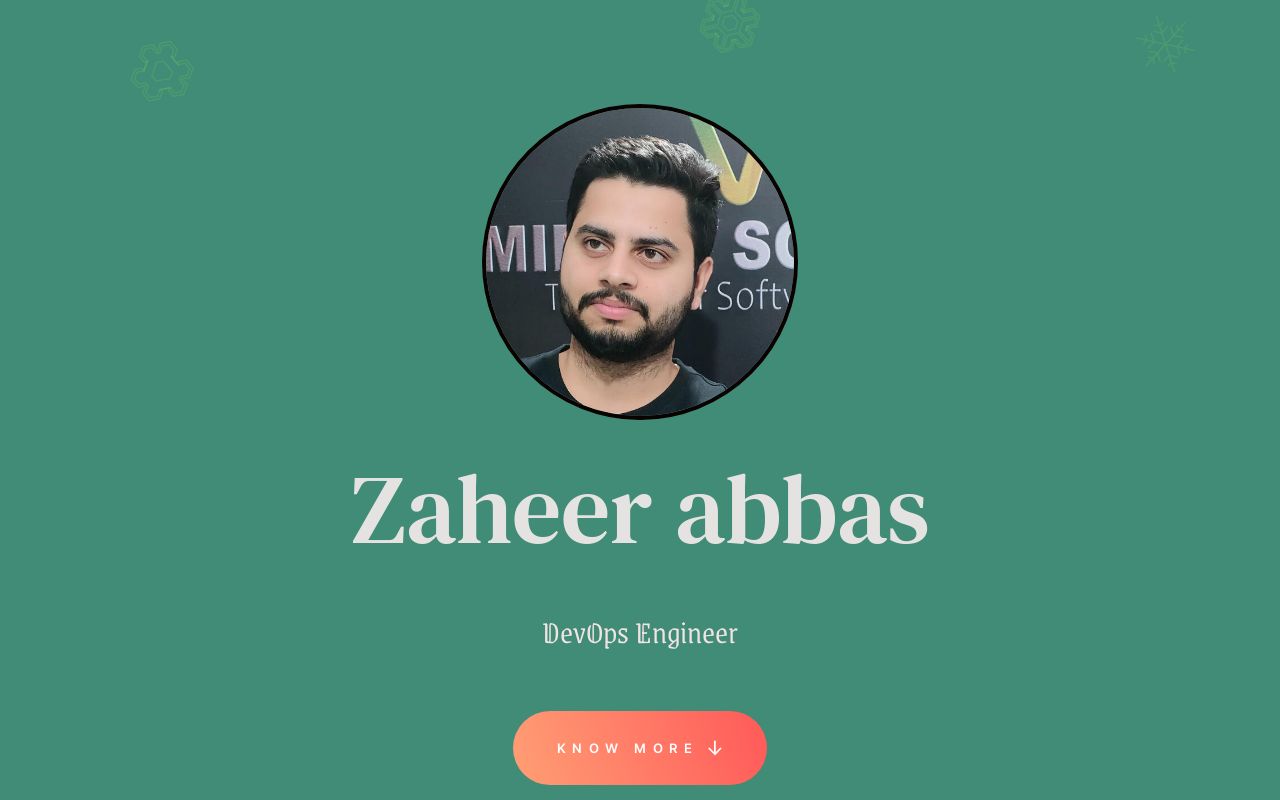 Zaheer Abbas - DevOps Engineer and Software Developer